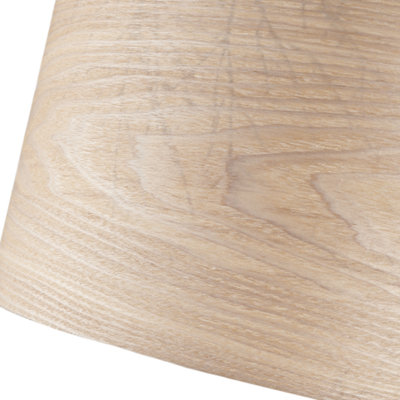 Eco Friendly Bamboo Wood Effect Lampshade with Black Woodland Trees ...