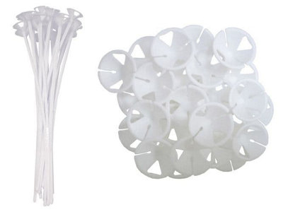 Eco-Friendly Biodegradable One Piece Balloon Stick Holder (Clear, 25pc)