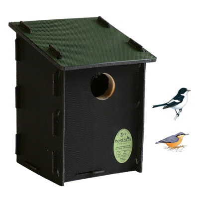 Eco Small Bird Nest Box with 32mm Entrance Hole | DIY at B&Q