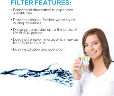 EcoAqua EWF-8005A Instanta Compatible Water Filter Replacement
