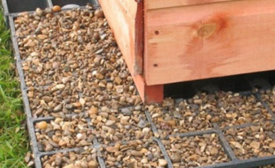 Ecobase Fastfit Shed Base Kit 10x8ft Garden Buildings - supports 240 ...