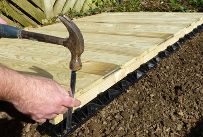 EcoBearer 6ft x 4ft Shed Base Kit (For Floors With 4 x 6ft Bearers ...
