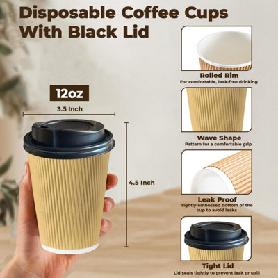 Insulated disposable coffee cups store