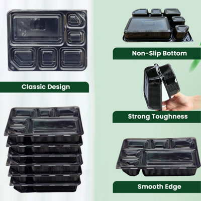 ECONX 6 Compartment Takeaway Container Meal Prep Containers ...