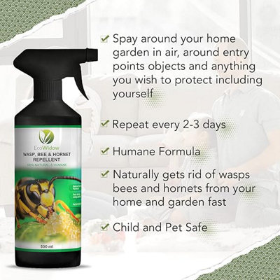 EcoWidow Wasp Bee Hornet Repellent Spray 500ML