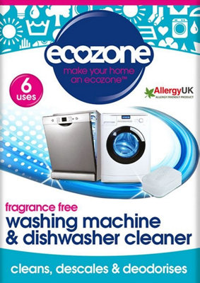 Ecozone Washing Machine and Dishwasher Cleaner 6 x 20g