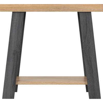 Eddie Side Table in Grey and Sonoma Oak Effect Finish