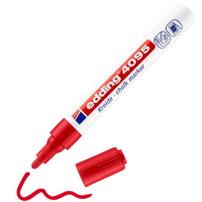 edding 4095 chalk marker red pen