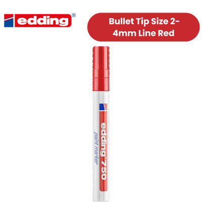 edding 750 gloss paint marker red