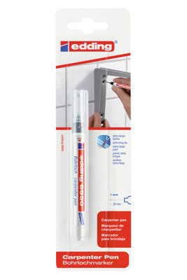 edding 8850 carpenter pen - black - 1 pen - round nib 1 mm - long nib ...