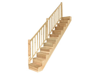 eDecks 12 Step Decking Stair Handrail Kit (Single Side) - Colonial ...