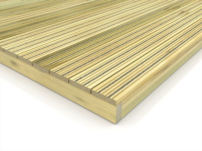 eDecks Anti Slip Standard Decking Kit Pressure Treated Timber (4.8m x 4 ...