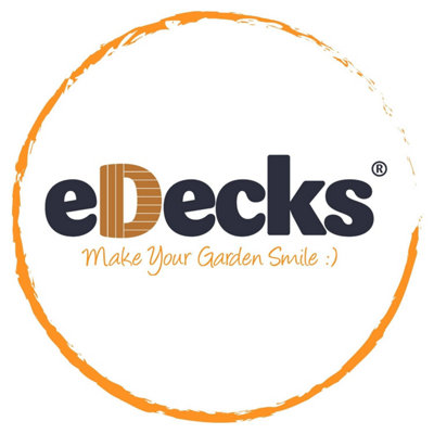 eDecks Easy Deck Patio Decking Kit Pressure Treated Timber (2.4m x 3m ...