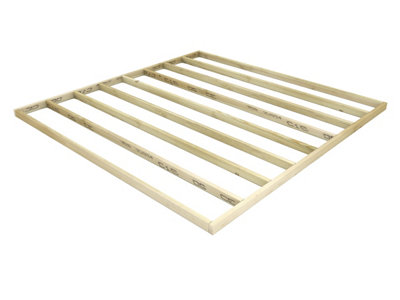 eDecks Premium Decking Frame Kit Pressure Treated Timber 3.6m x 3.6m (4 ...