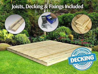 eDecks Reject Discount Decking Kit Pressure Treated Timber (3m x 3m ...