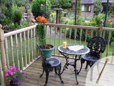 eDecks Softwood Handrail System Decking Starter Kit (3170mm) - Square ...