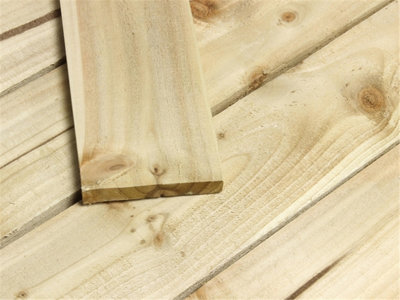 eDecks Treated 2400mm Rough Sawn Timber (100mm x 20mm) - Pack of 15