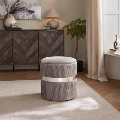 Eden Velvet Occasional Storage Stool