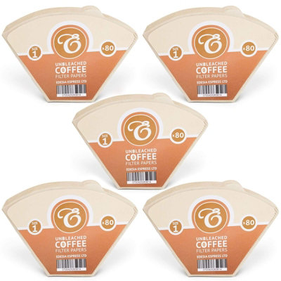 Edesia Espress 400 Size 1 Brown Coffee Filter Paper Cones