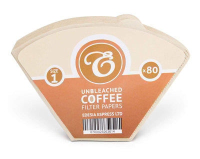 Edesia Espress 80 Size 1 Brown Coffee Filter Paper Cones