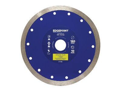 EdgePoint EDGDBCT180 CT180 Tile Cutting Diamond Blade 180mm EDGDBCT180 ...
