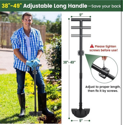 Edger Lawn Tool Adjustable 96 to 124 cm Long Handle Manual Edger for ...