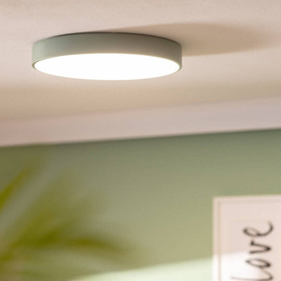 Edit 24W LED Flush Ceiling Light Celadon Green