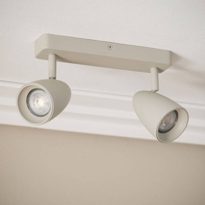 Edit Adrien 2 Light Spotlight Bar Stone Grey