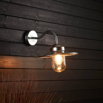 Edit Coastal Perth Outdoor Wall Light Galvanised Steel