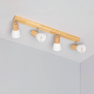 Edit Tautau 4 Light Ceiling Spotlight Bar White