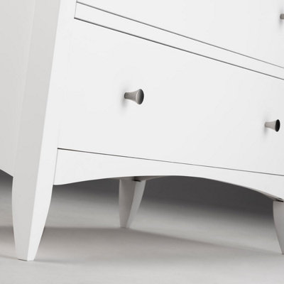 Edward Hopper White 4 Drawer Chest of Drawers