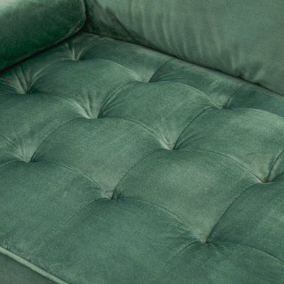 Edward Velvet Sofa 3 Seater Luxury Velvet Sofa Couch Settee Bolster ...