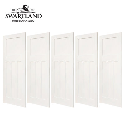 Edwardian 4 Panel White Primed Internal Door 1981mm x 762mm x 35mm ...