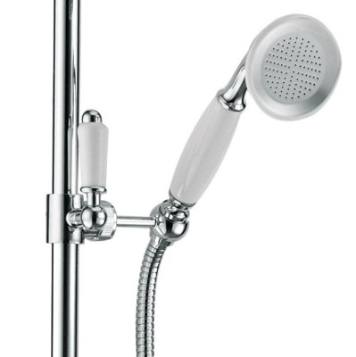 Edwardian Dual Traditional Thermostatic Shower Mixer + Rigid Riser ...