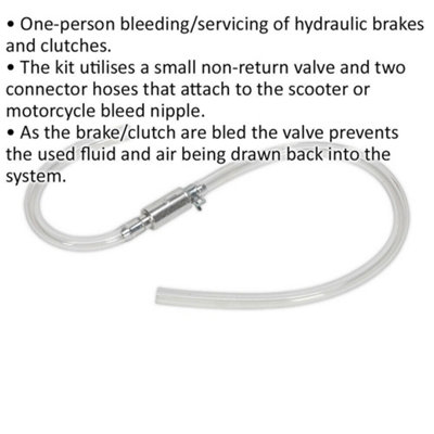 Efficient Motorcycle Brake Bleeder Kit for Hydraulic Brake and Clutch ...