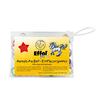 Effol Childrens/Kids Slickerbands Non-Snap Plaiting Bands Coloured ...