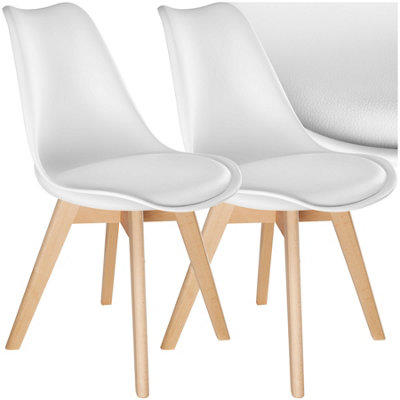 Egg dining chairs Frederikke, Set of 2 - white | DIY at B&Q