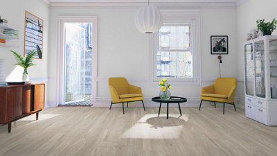 EGGER PRO Classic 7mm White Corton Oak EPL051 Laminate Flooring 2.49m² Pack | DIY at B&Q