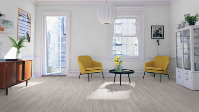 EGGER PRO Classic 8mm Light Grey Soria EPL178 Oak Laminate Flooring 1.99m² Pack | DIY at B&Q