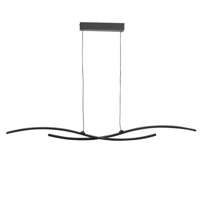 EGLO 96cm Warm White LED Hanging Ceiling Light Bar Fixture Fitting Bulb ...