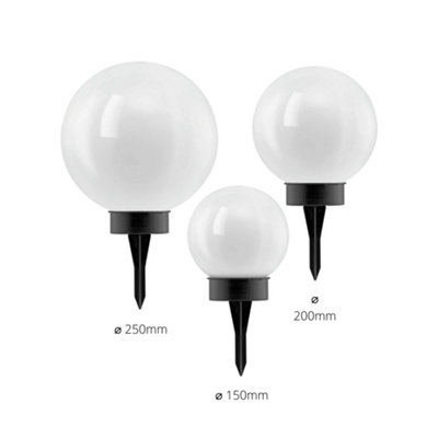EGLO Connect Z Solar White Spherical LED Ground Spike Set