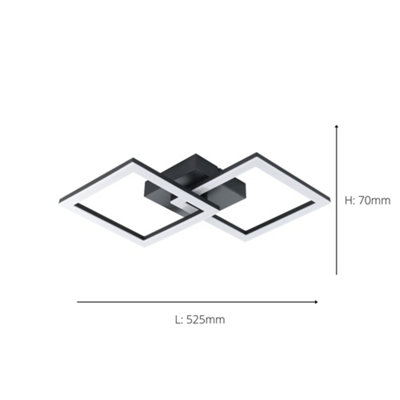 EGLO Essentials - Profile lamp, LED, square, 4000K