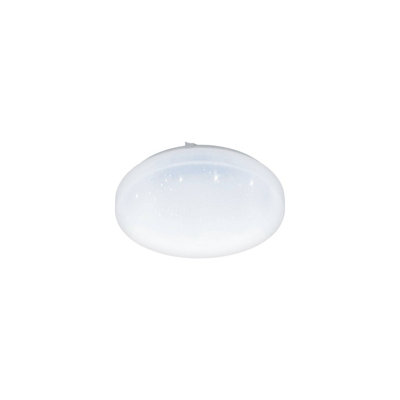 EGLO Frania-S Round White Metal And Plastic With Crystal Effect ...