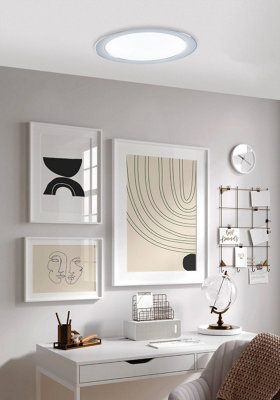 EGLO Fueva 5 Chrome Steel Recessed LED Ceiling Light - (IP44) Neutral ...