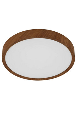 EGLO Musurita Natural Wood Effect Metal And Plastic Integrated LED ...