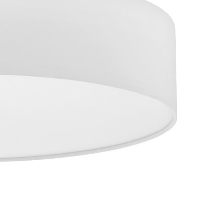 EGLO Pasteri White Fabric Ceiling Light