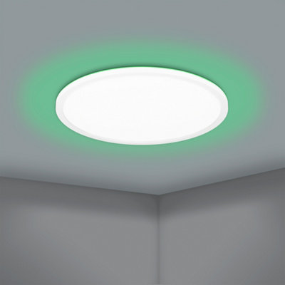 Eglo Rovito-Z Round White Plastic Smart Control Colour Changing LED ...