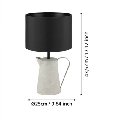 EGLO Table Lamp Kettle Shape Black KENSAL (21)