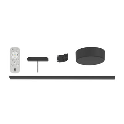 EGLO Track Plus Modular Low-Voltage Black Rail Lighting System WBS