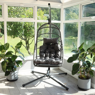Egotistic Pod Chair - H191 x W107 x L124 cm - Grey